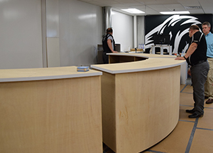 Building Curved Counters...and Teamwork!